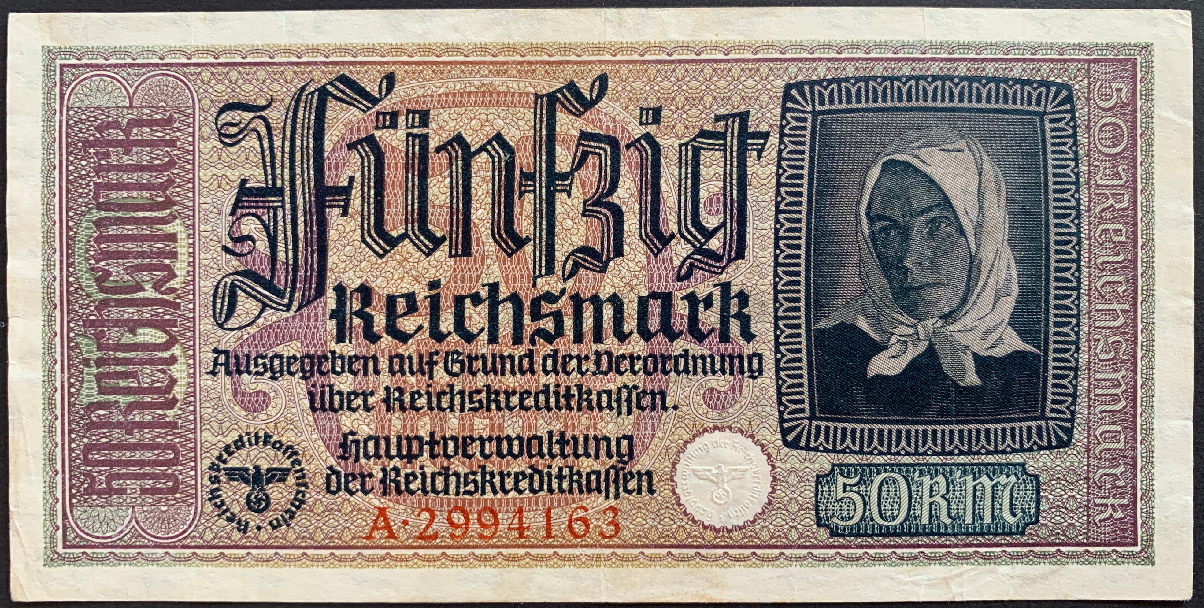 Germany 50 Reichsmark ND (1939-1945) P-R140 XF – Extreme Banknotes